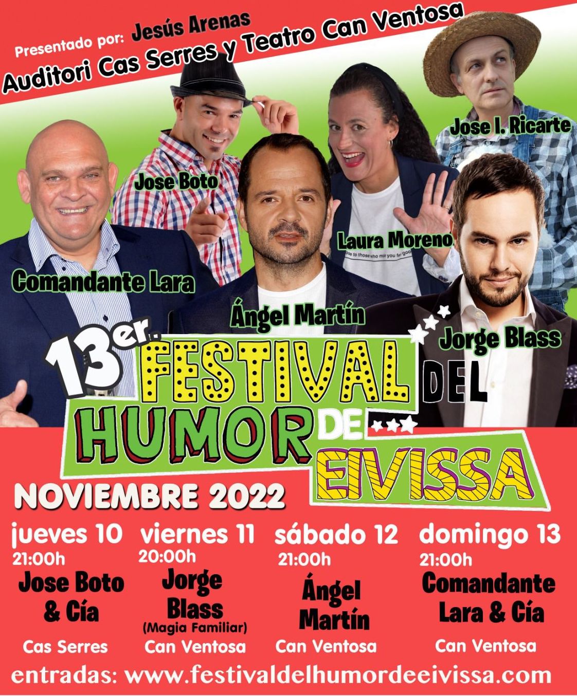 Ángel Martín y el mago Jorge Blass, en el Festival del Humor de Ibiza ...
