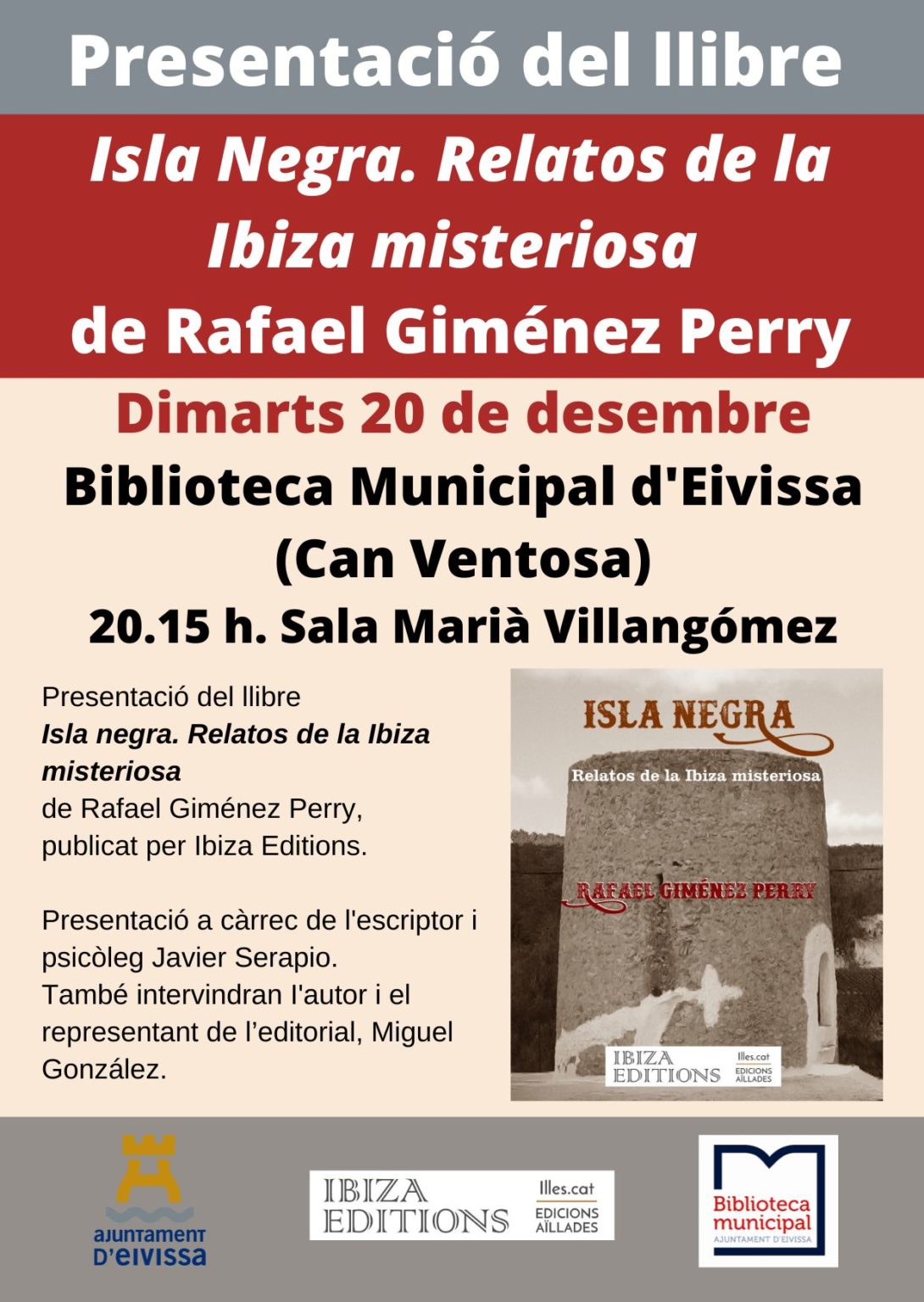 Rafael Giménez Perry presenta 'Isla Negra', una recopilación de relatos ...